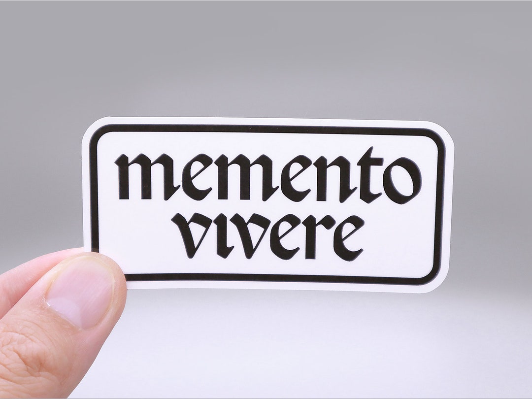 Stoic Stickers, Memento Vivere, Memento Mori, Stoics Gift, Daily Stoic ...