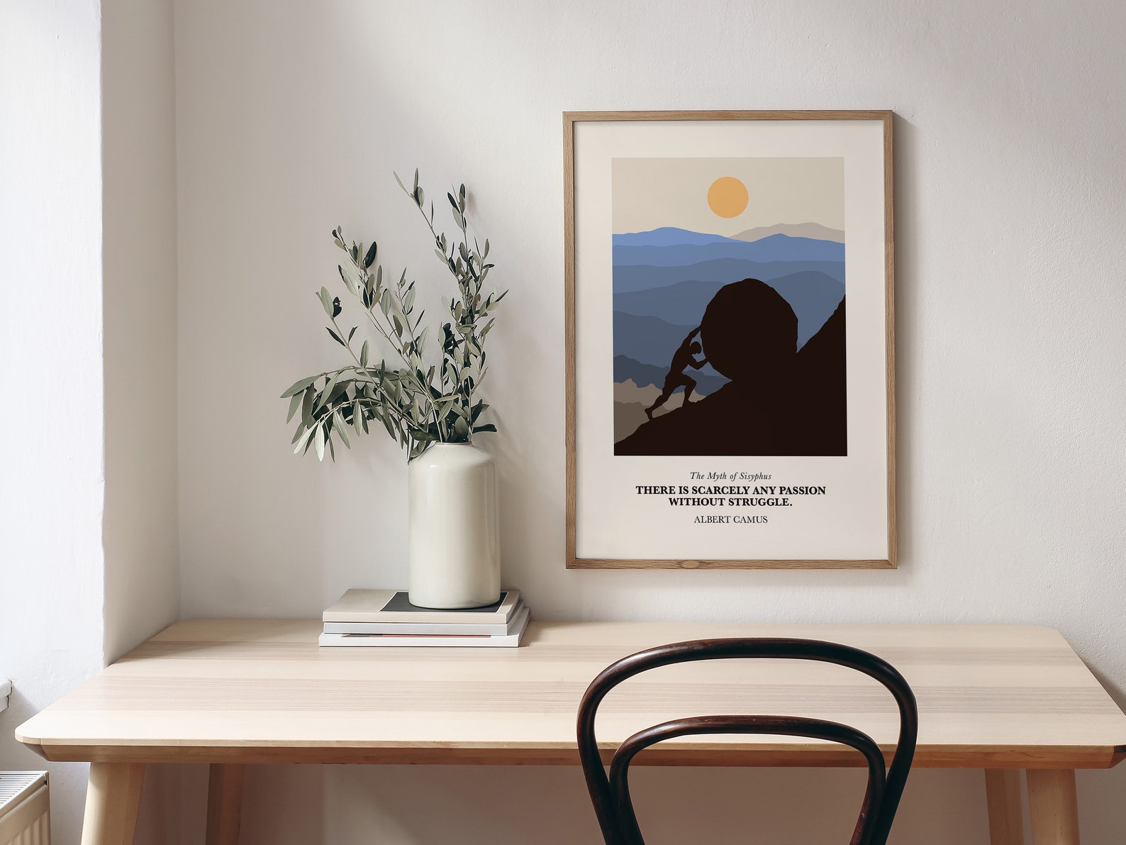 Sisyphus Poster, Sisyphus Wall Art, Sisyphus the Myth, Sisyphus Print ...