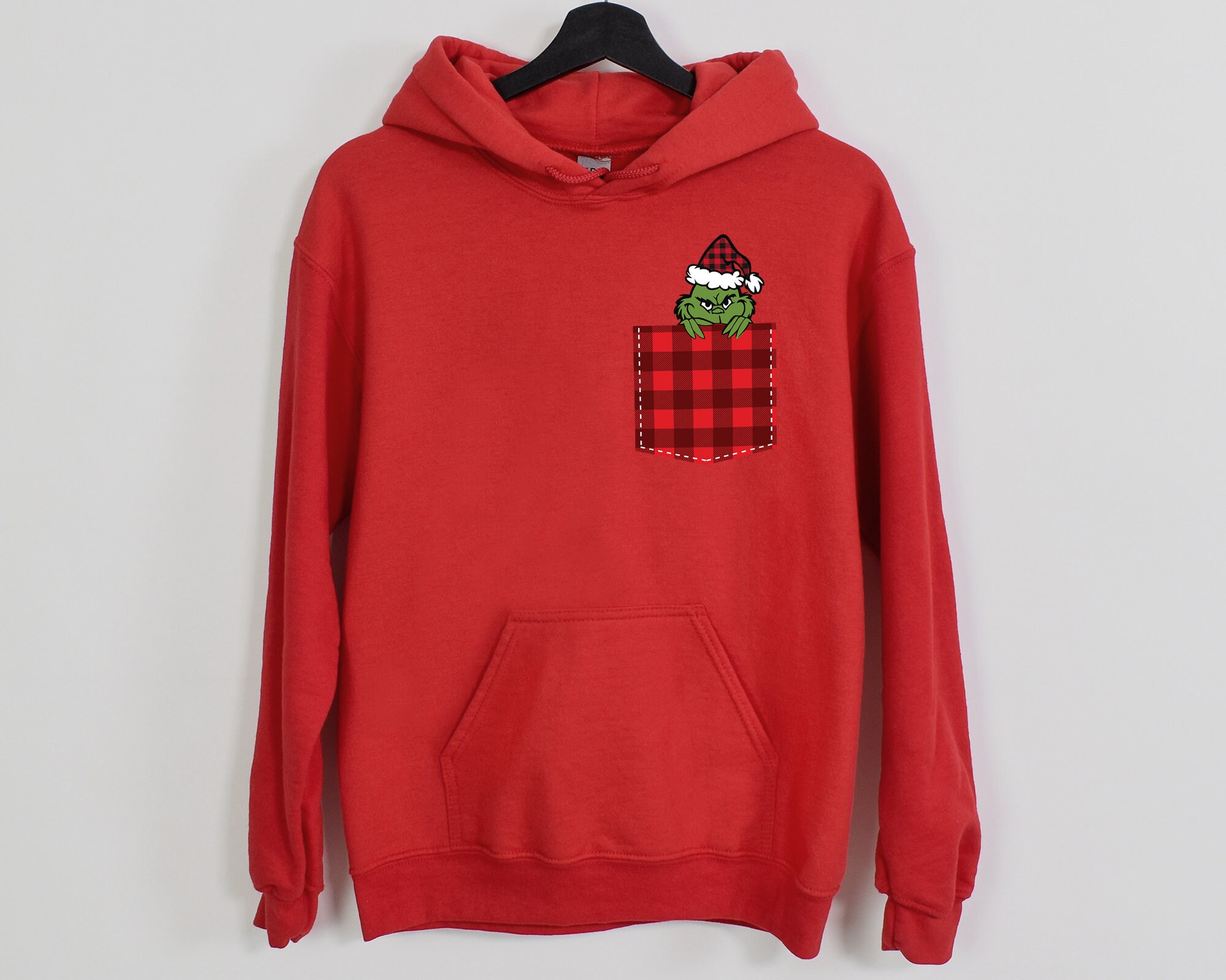 Christmas Grinch Pocket Hoodie, Christmas Hoodie, Merry Christmas ...