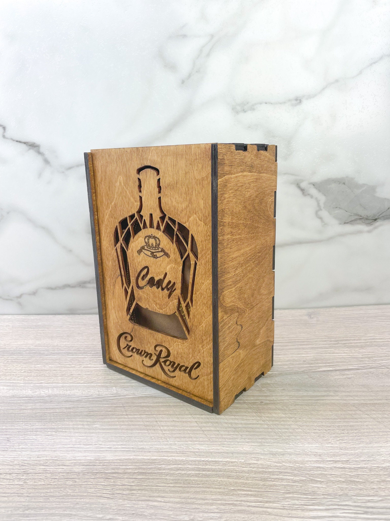 Crown Royal Box I Gift Box I Liquor Box I Custom Gift I - Etsy