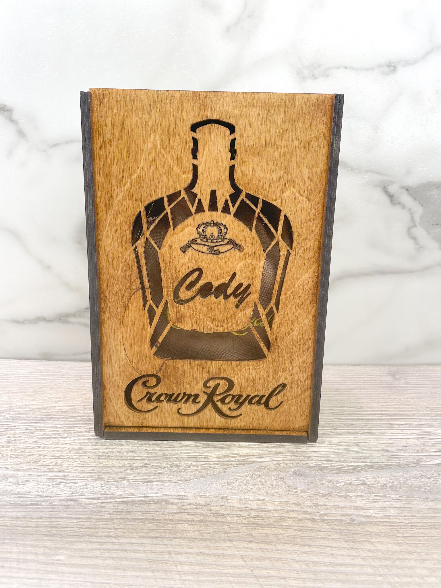 Crown Royal Box I Gift Box I Liquor Box I Custom Gift I - Etsy