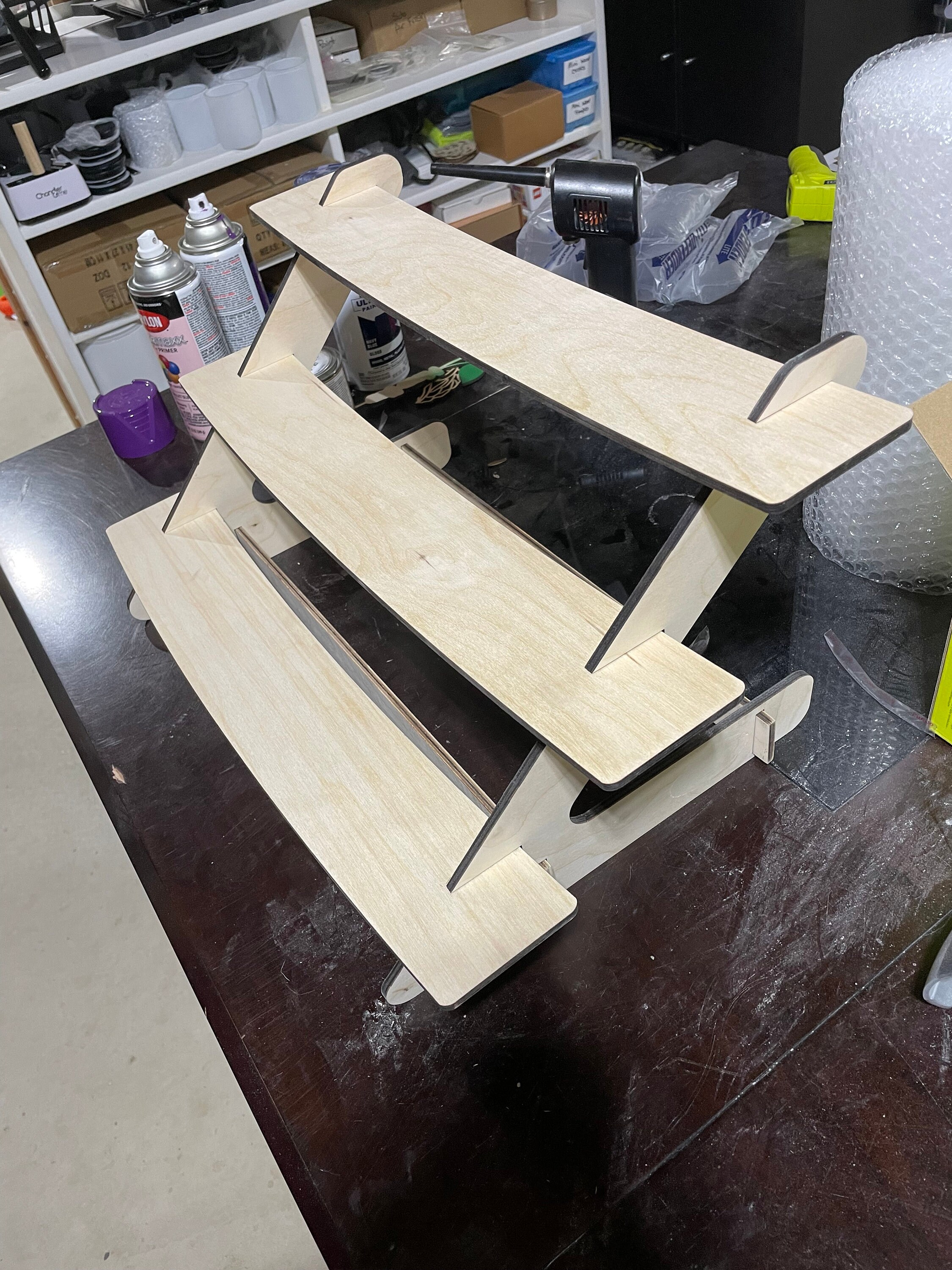 Digital 3 Tier Retail Display Shelf | Laser Cut SVG File | Digital ...