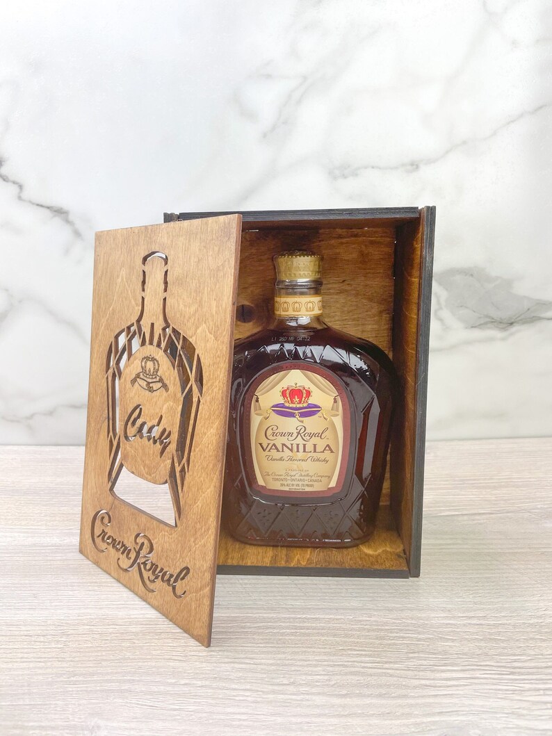 Crown Royal Box I Gift Box I Liquor Box I Custom Gift I Fathers Day ...