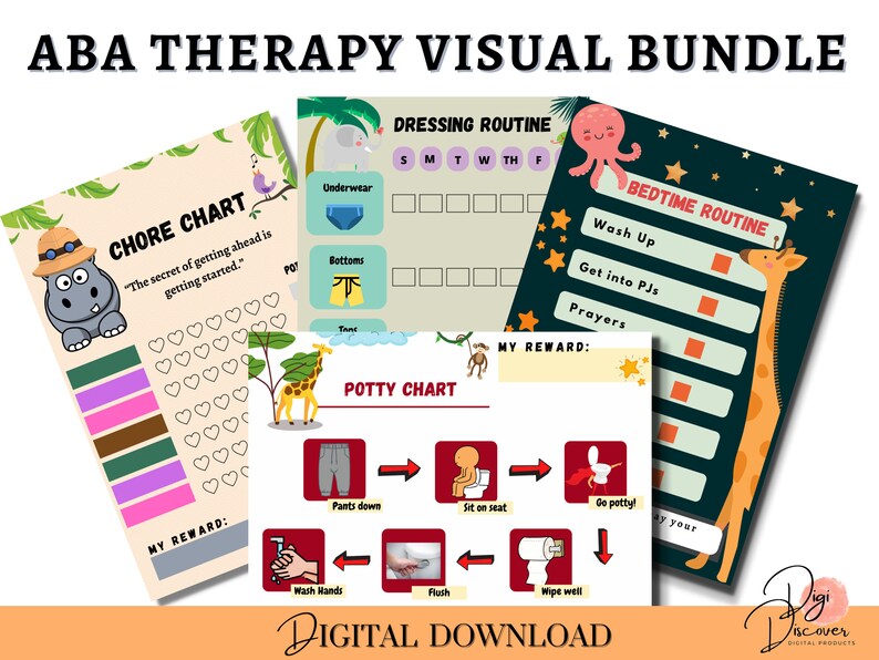Behavior Analysis Visual Schedule ABA Therapy Printables - Etsy Behavior Analysis Visual Schedule ABA Therapy Printables - Etsy
