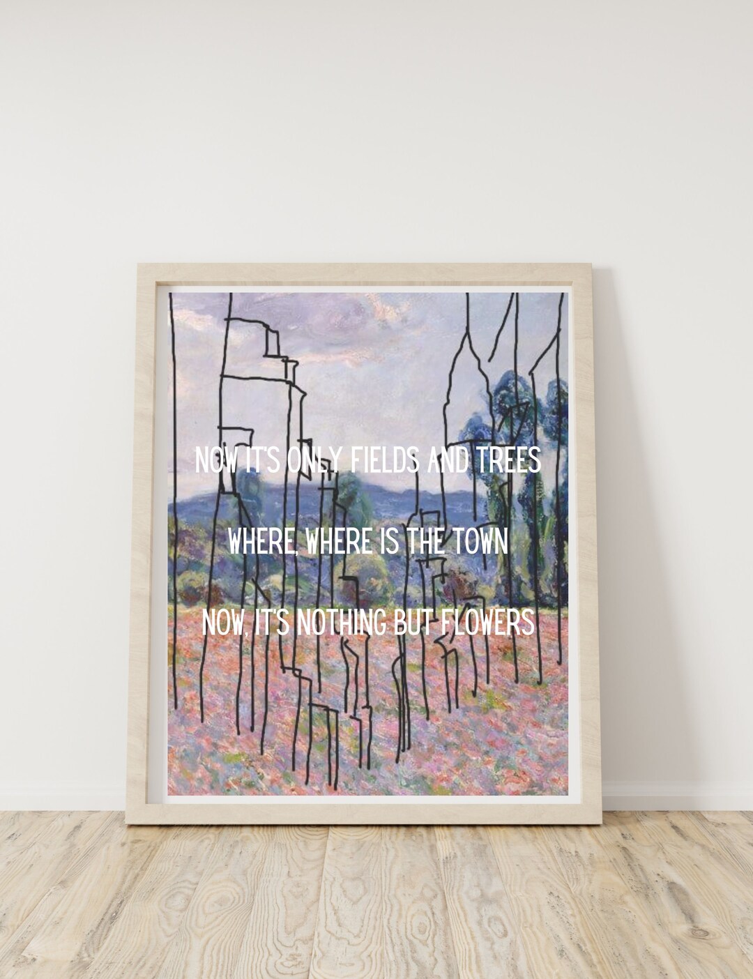 Monet/talkingheads-lyric Poster, Vintage Art, Digital Art, Classical ...