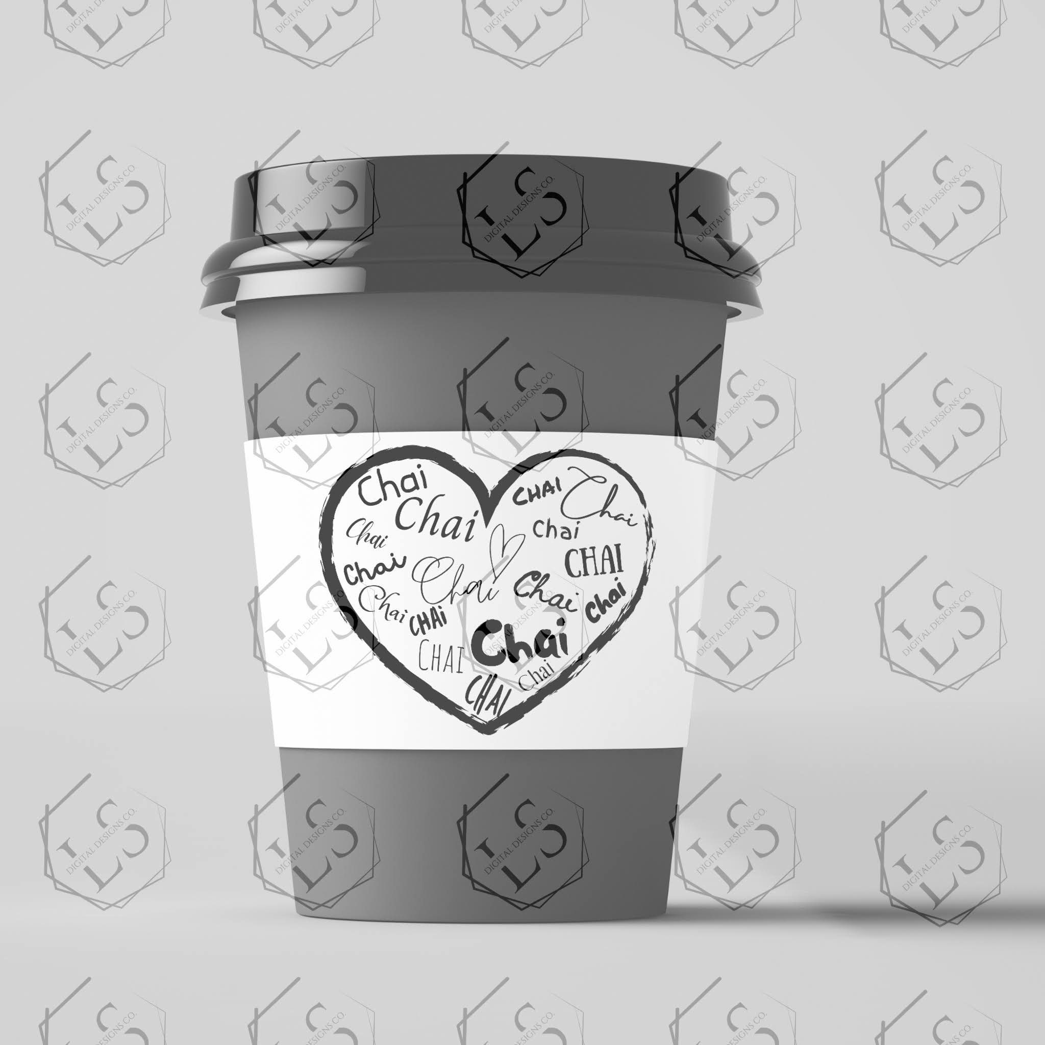 Chai Heart Svg Cut File Digital Download for Cricut and Silhouette ...