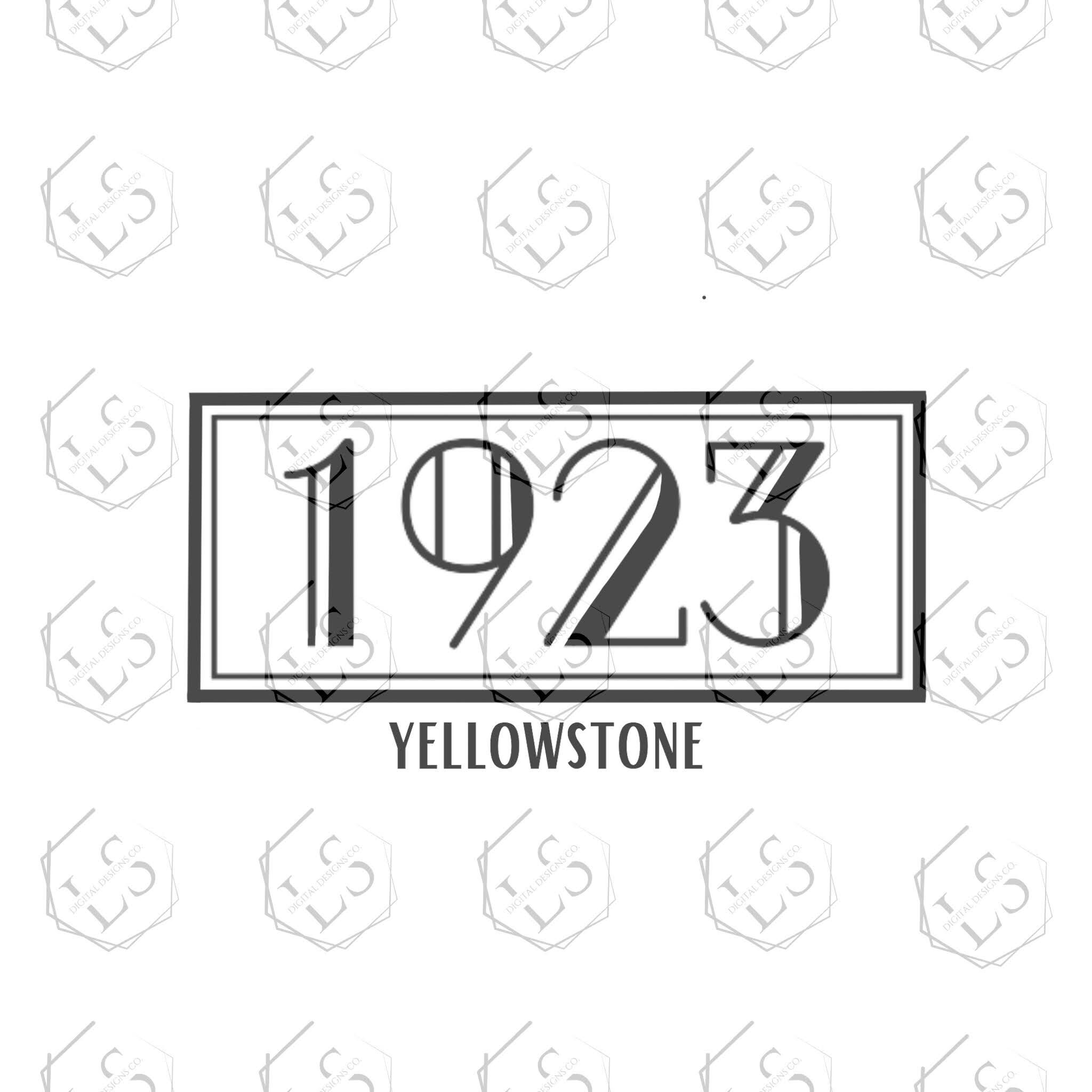 1923 Yellowstone TV Show Svg, Cut Files for Cricut and Silhouette ...