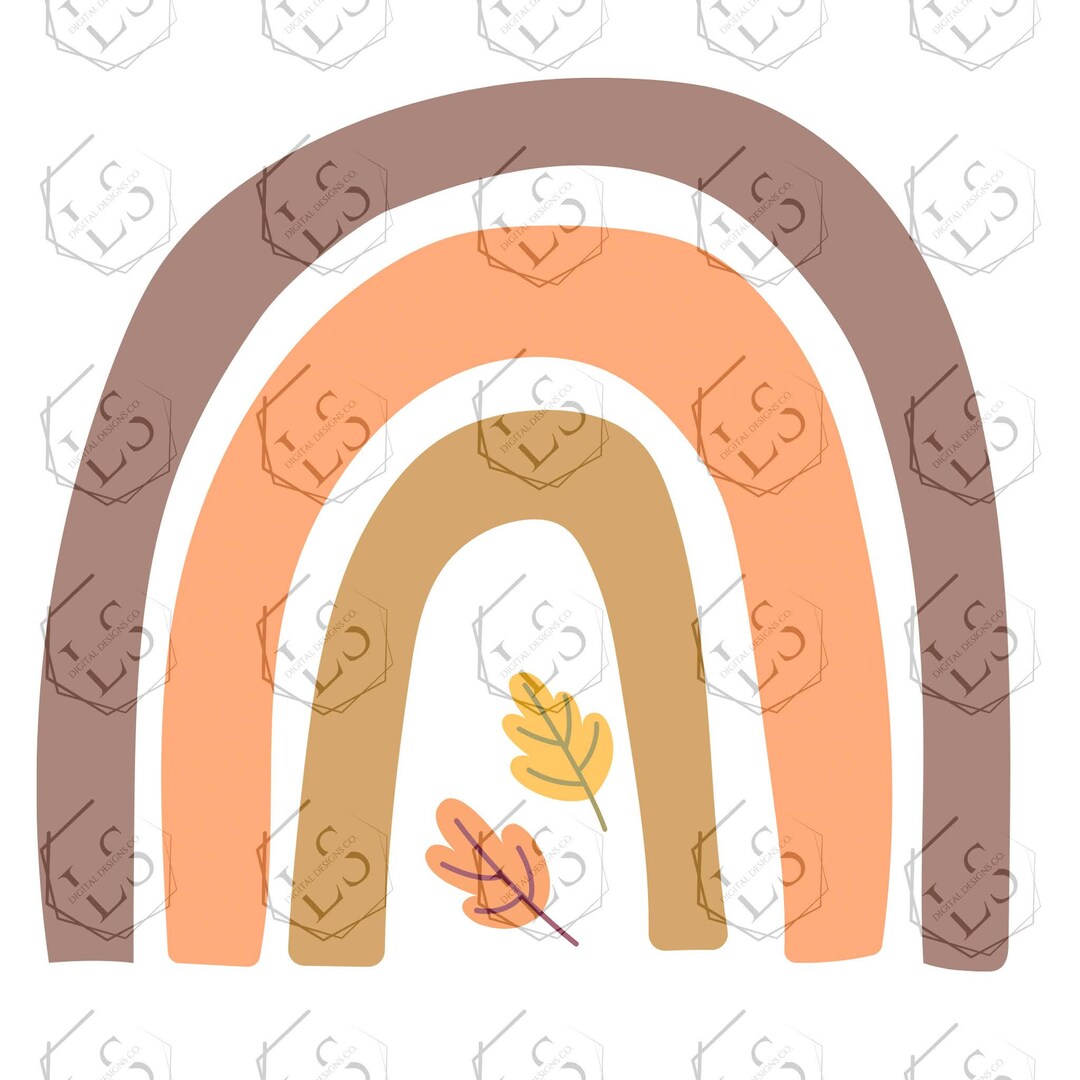 Fall Rainbow SVG: Leaves Cut File (digital Download) - Etsy