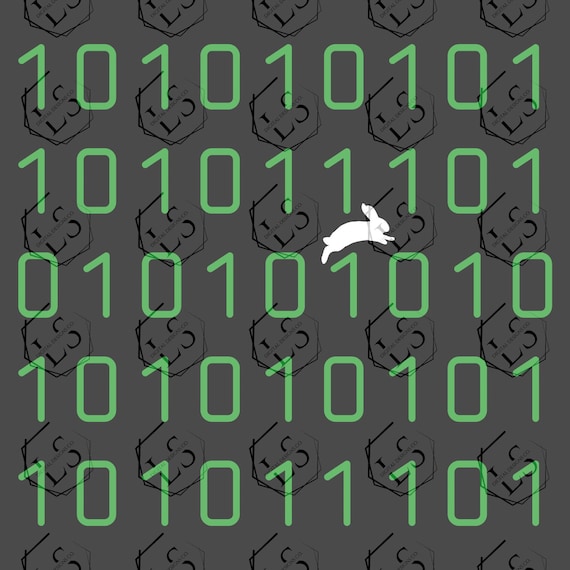 Green Matrix With a White Rabbit Svg Follow the White Rabbit | Etsy