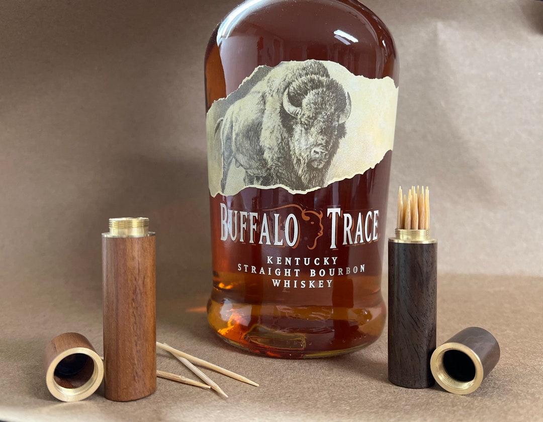 Buffalo Trace Bourbon Infused Toothpicks With Luxury Wooden Case - Etsy