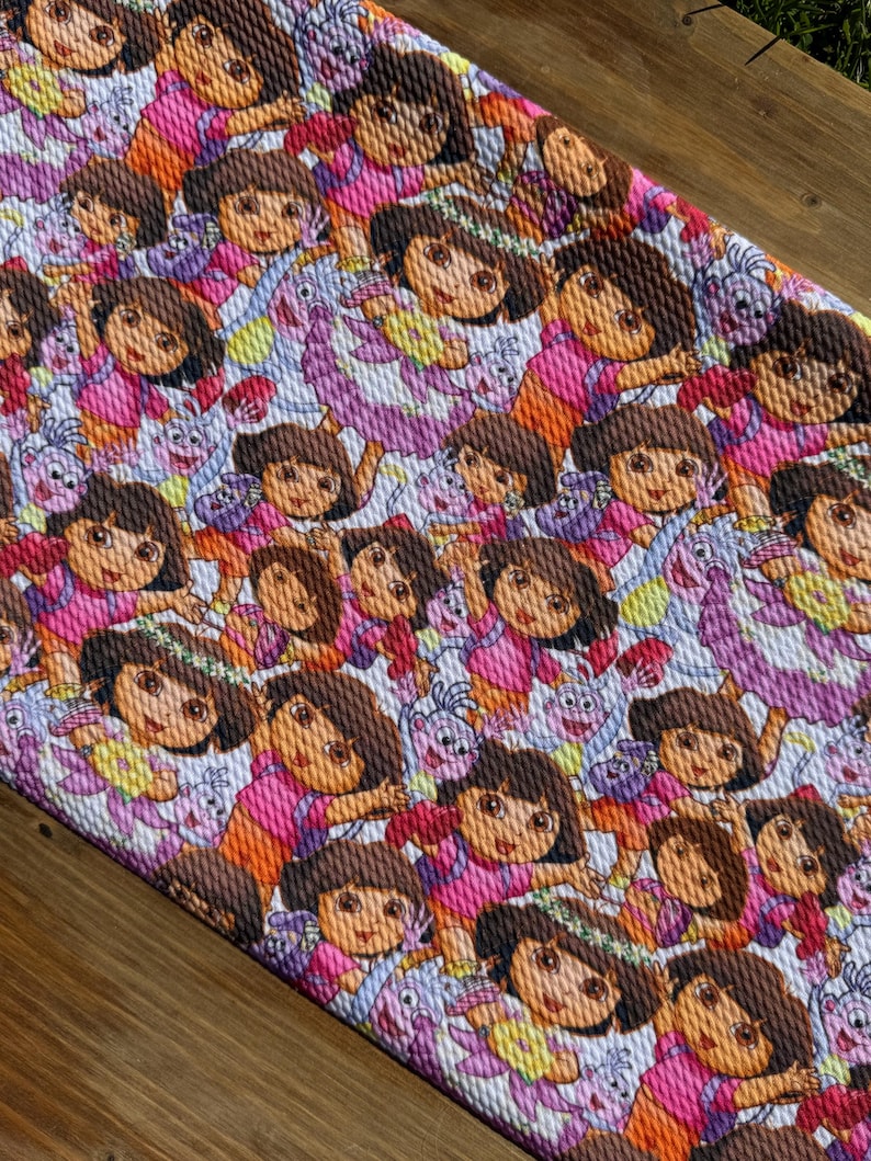 Dora the Explorer Headwrap, Nylon Headband or Clip Bow - Etsy