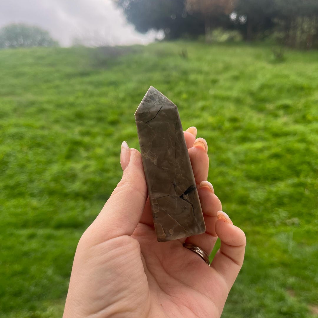 Volcano Agate | Volcano Tower | Rare Volcano Agate Crystal Tower - Etsy