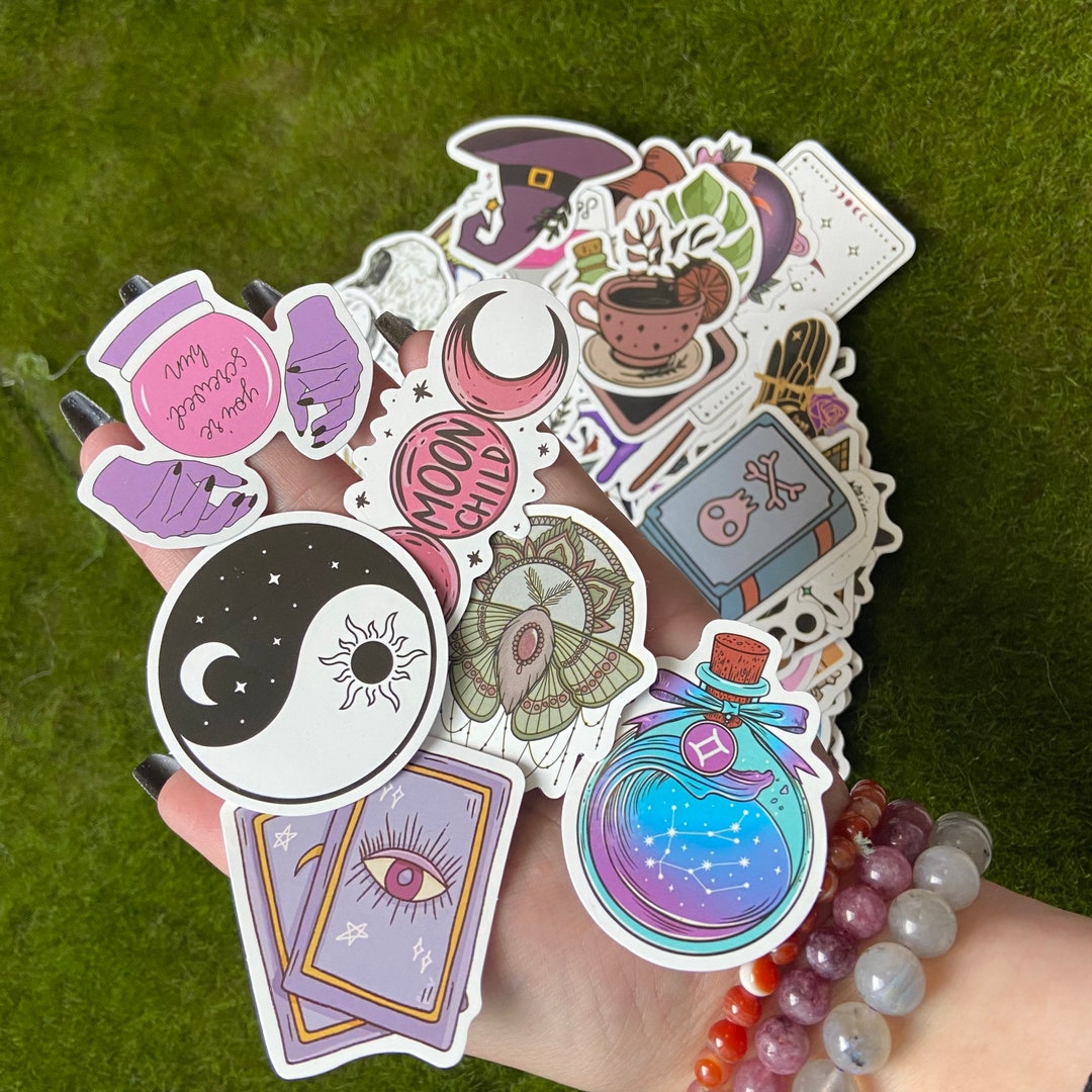 Witchy Vinyl Stickers | Mystery Stickers | Crystal Stickers | Halloween ...