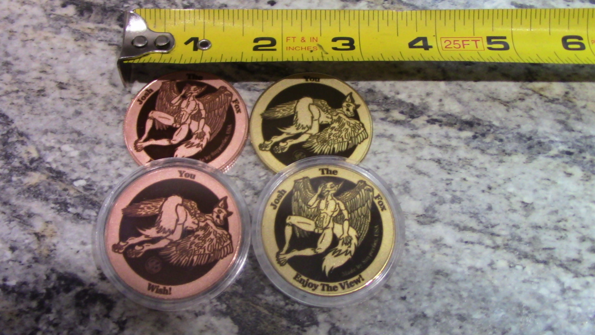 Josh the Fox Enjoy the View/you Wish Furry Coin - Etsy