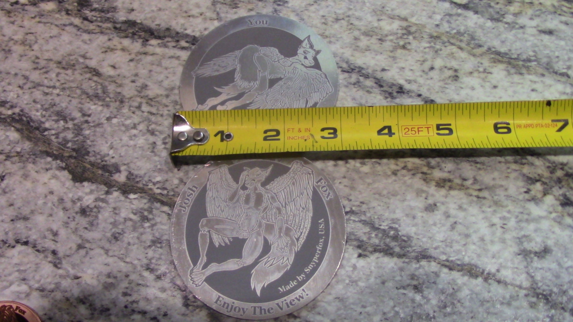 Josh the Fox Enjoy the View/you Wish Furry Coin - Etsy