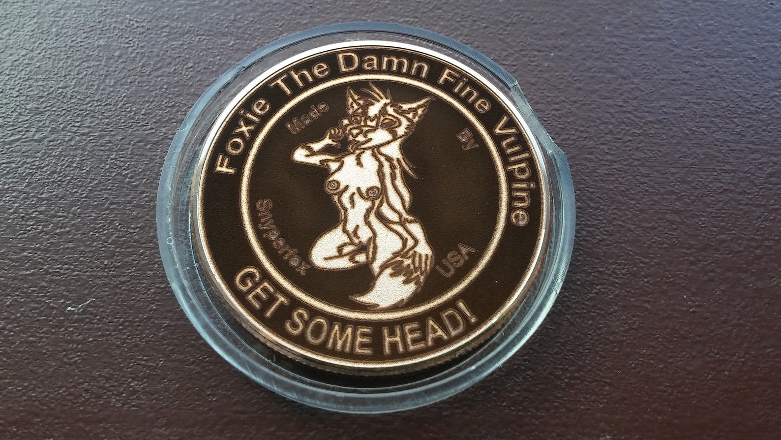 Foxie Challenge Coin,in Yiff We Thrust get Some Head/tail - Etsy