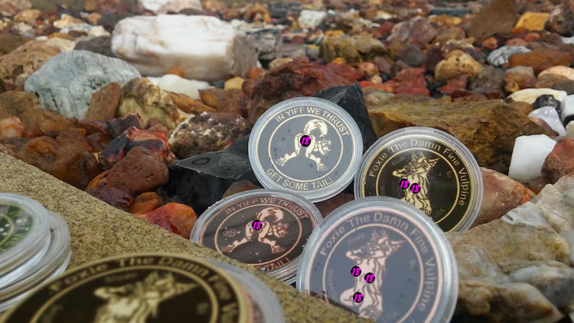 Foxie Challenge Coin,in Yiff We Thrust get Some Head/tail - Etsy