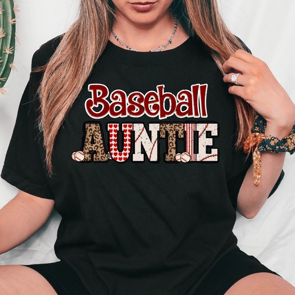 Baseball Aunt Tee - Etsy