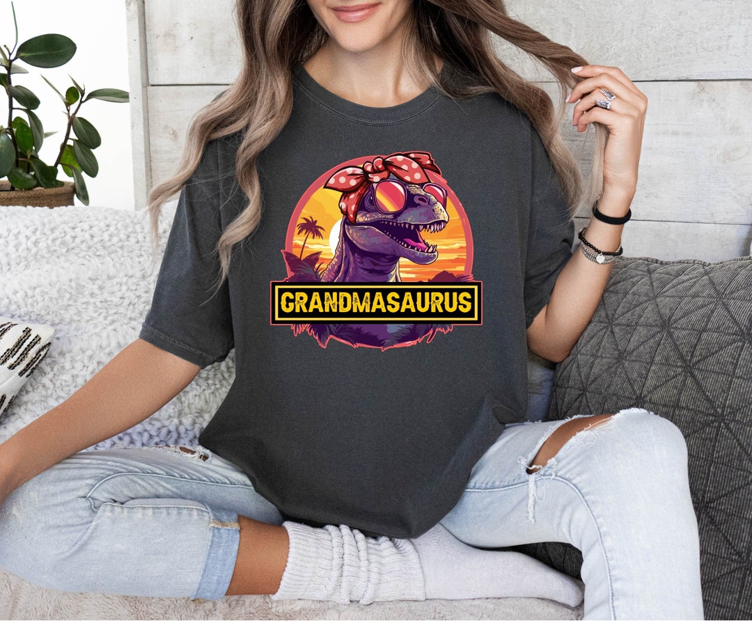 Grandma Saurus Shirt, Grandma Dinosaur Tee, Grandma T Rex Shirt, Nana ...