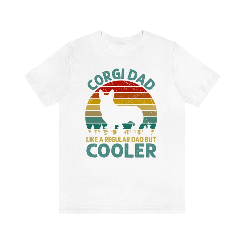 Corgi Dad T-shirt: Funny Retro Dog Lover Tee - Etsy