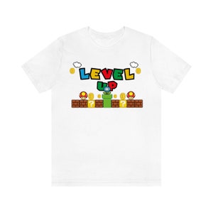 Super Level up Shirt: Funny Birthday Tee, Gamer Style - Etsy