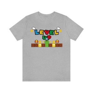 Super Level up Shirt: Funny Birthday Tee, Gamer Style - Etsy