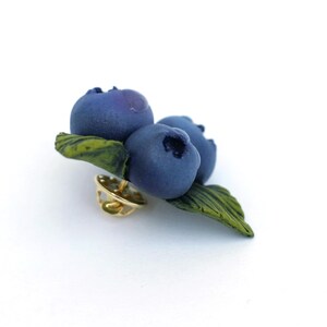 Blueberry Pin | Handmade Pin | Brooch - Etsy