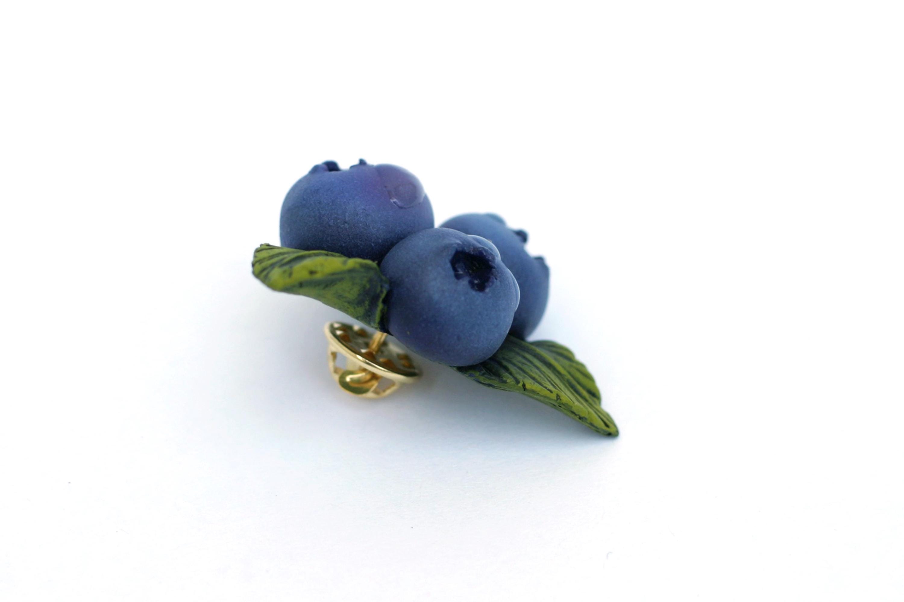 Blueberry Pin | Handmade Pin | Brooch - Etsy