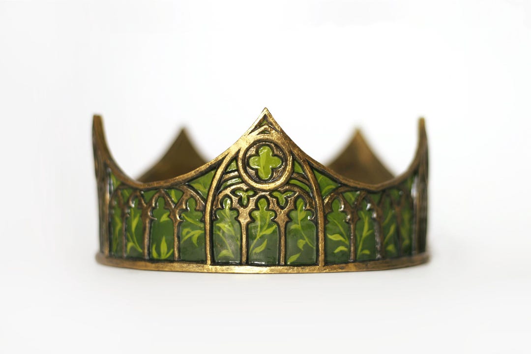 Vine and Gold Cathedral Crown: Handmade Gothic Cosplay Crown - Etsy