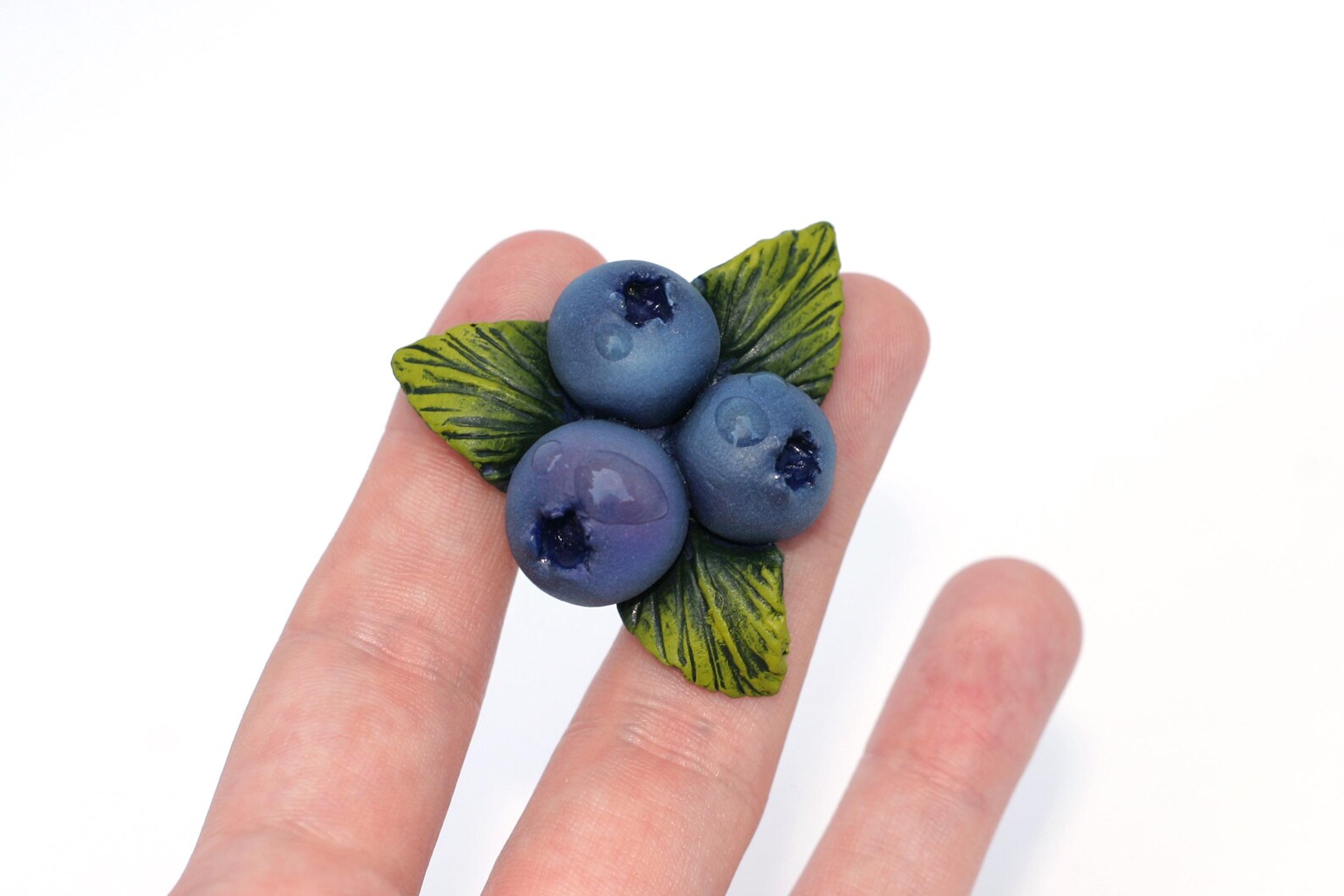 Blueberry Pin | Handmade Pin | Brooch - Etsy