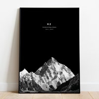 K2 Poster Colorful Print, K2 Wall Art, K2 Photo Decor, K2 Gift Travel ...
