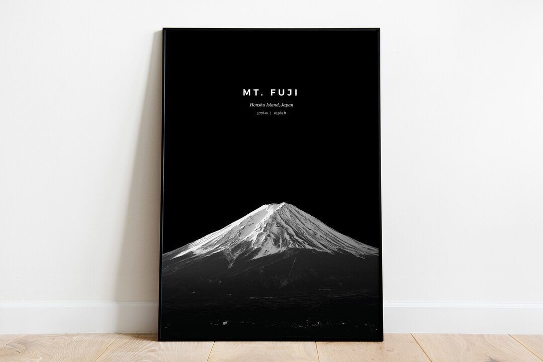 Mountain Print - Mt Fuji / Fujisan - (outdoors / Travel / Adventure ...