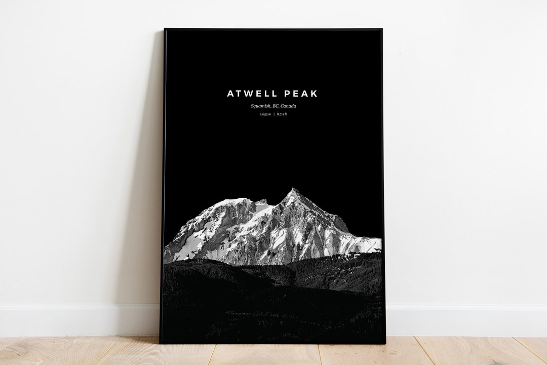 Mountain Print - Atwell Peak, Squamish, British Columbia, Canada ...