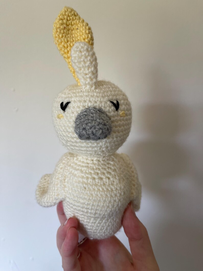Cockatoo Bird Australian Native Crochet Plushie Amigurumi Kids Toy ...