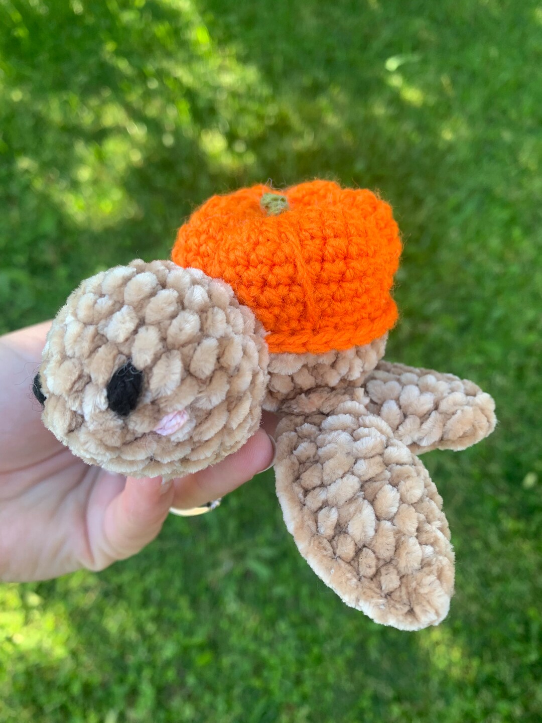 Halloween Amigurumi Turtle With Pumpkin Shell Plushie - Etsy