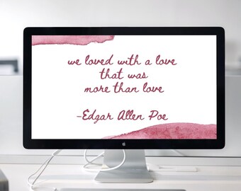 Poetry Desktop Wallpaper - Etsy