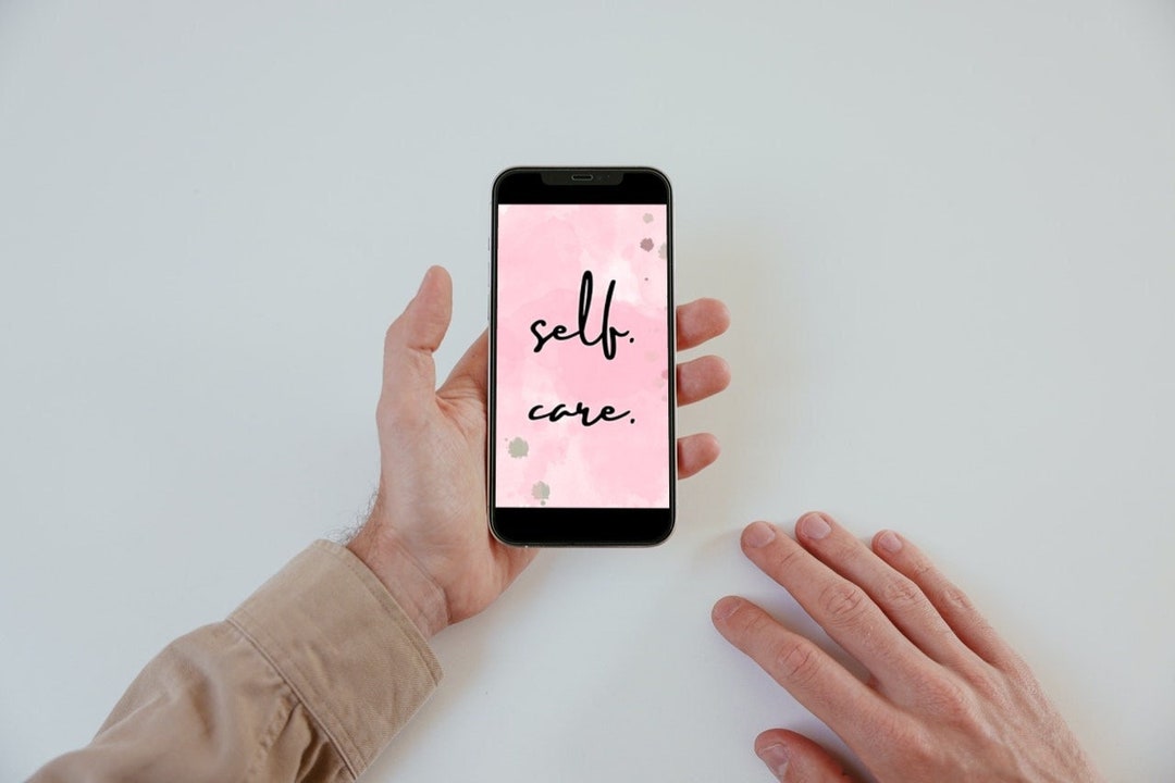 DIGITAL Self Care Phone Wallpaper Self-care Wallpaper Mental Health ...