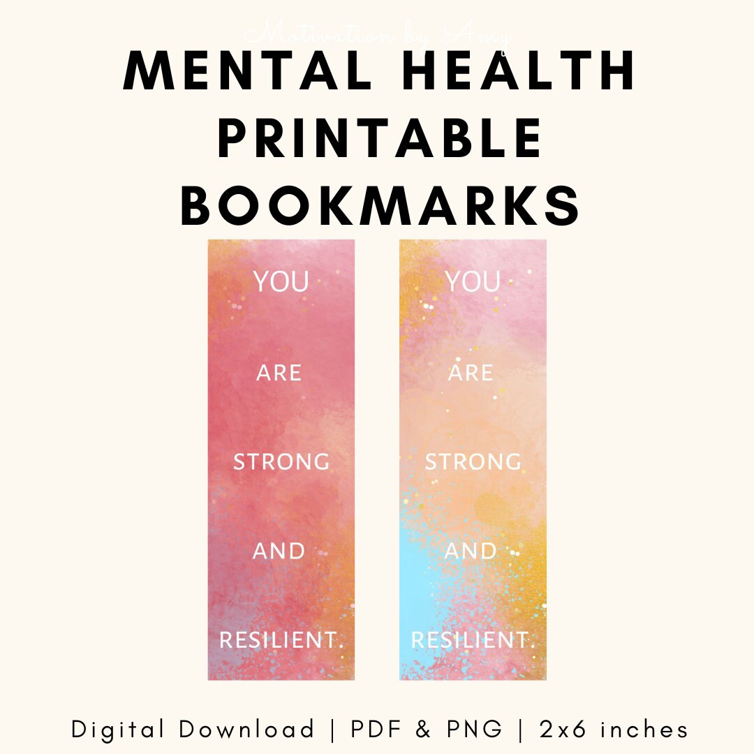 Positive Affirmation Printable Bookmarks Bookmarks Printable - Etsy