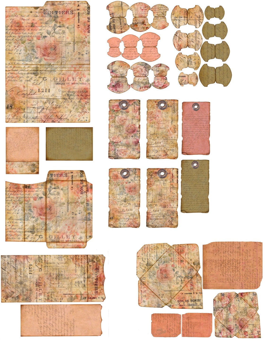 Eleanor Folio, Junk Journal, Scrapbook,scrapbooking, Templates,curators ...
