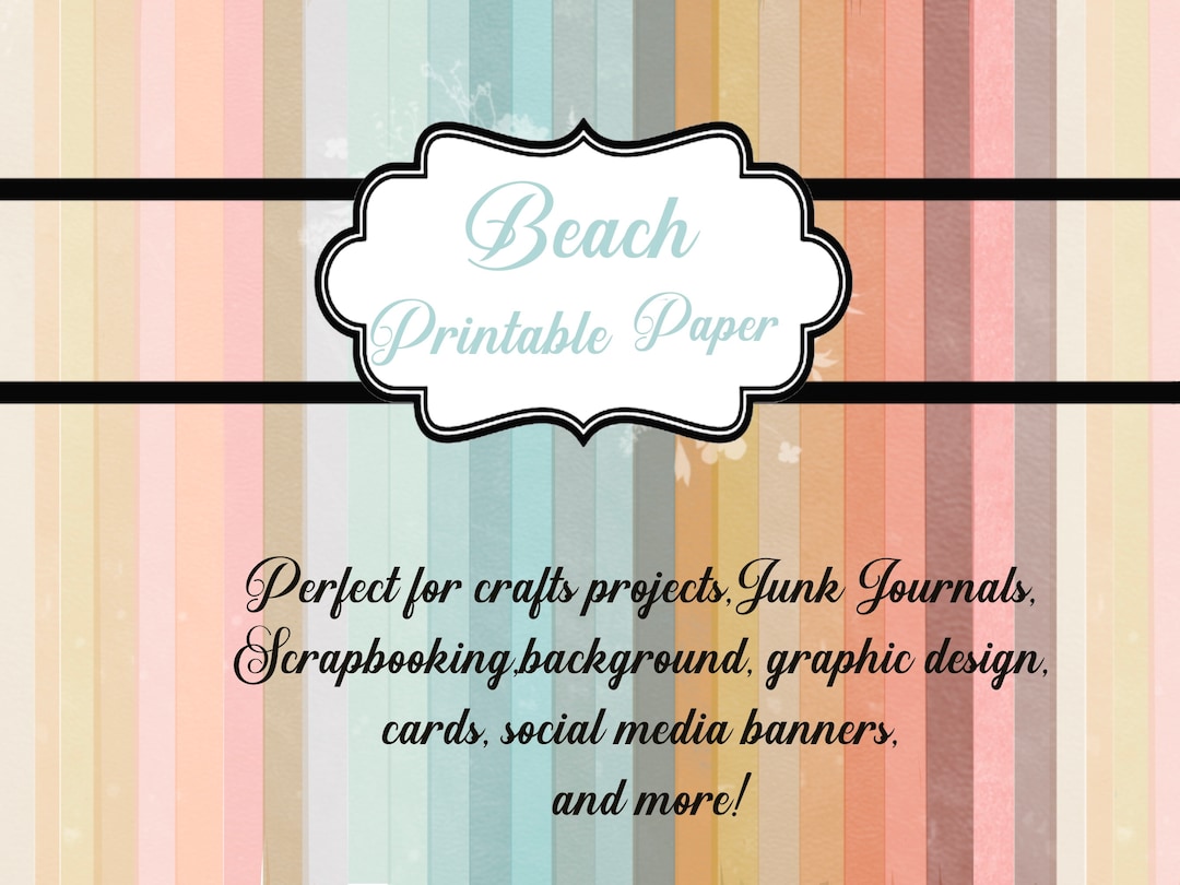Printable Digital Papers Junk Journal Scrapbooking Cards Background ...