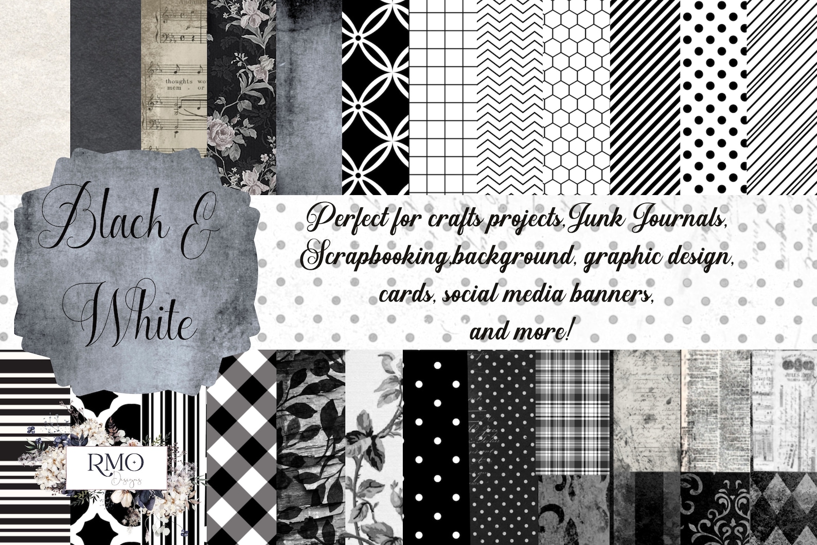 Printable Papers, Digital Paper, Scrapbooking,collage,junk Journal ...