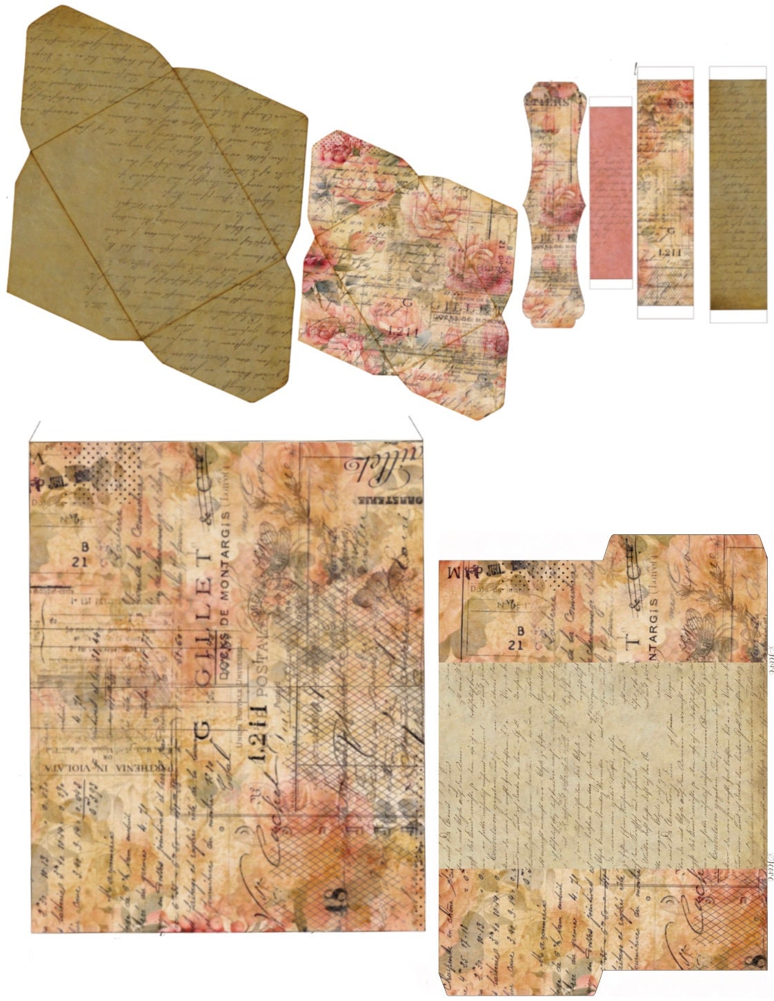 Eleanor Folio, Junk Journal, Scrapbook,scrapbooking, Templates,curators ...
