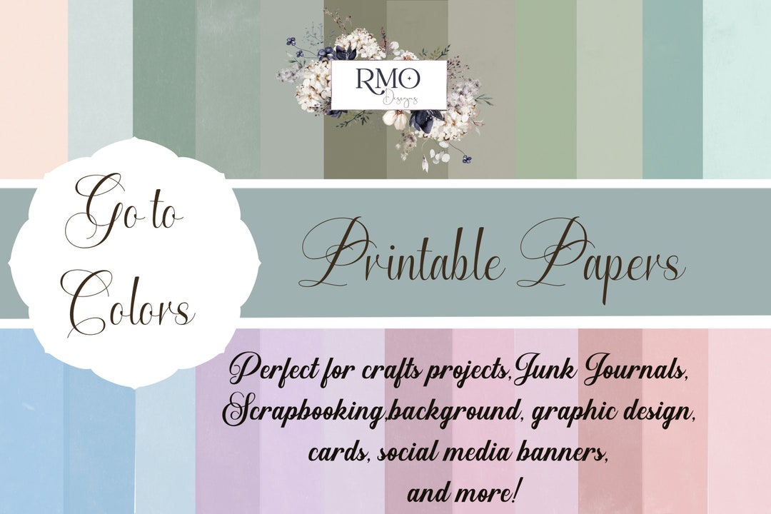 Printable Papers, Digital Paper, Scrapbooking Antique Papers, Collage ...