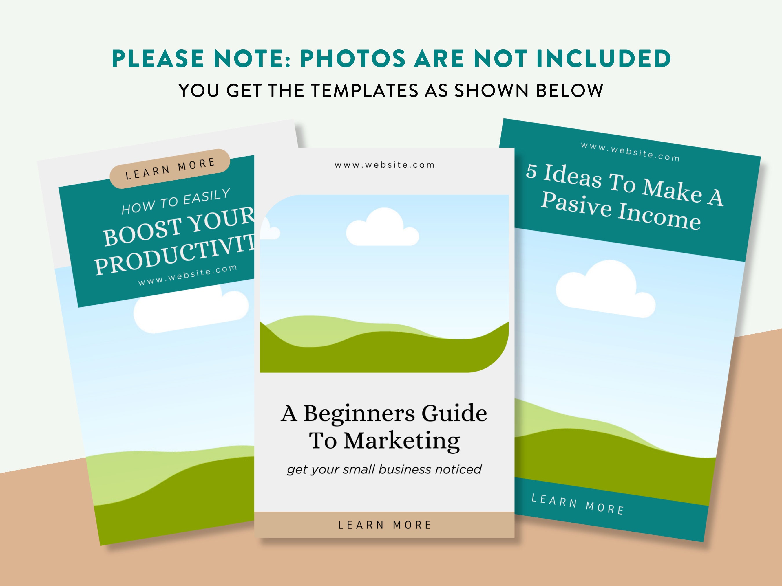 Pinterest Pin Templates Business Pinterest Templates - Etsy