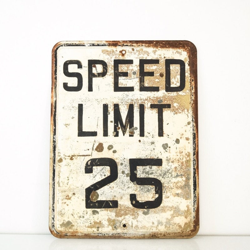 Vintage Traffic Sign - Etsy