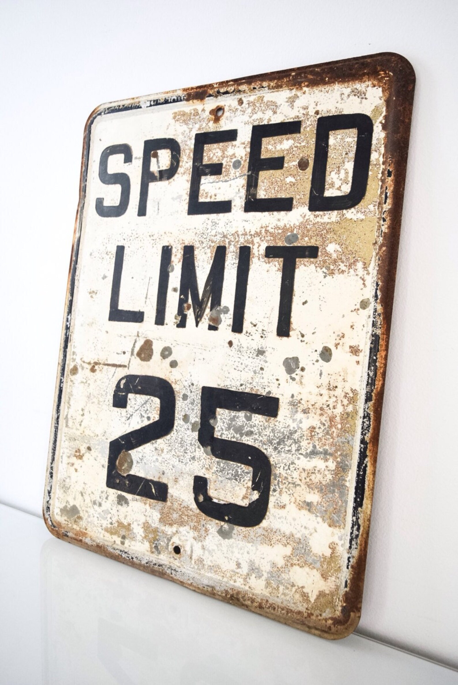 Vintage Antique Industrial Speed Limit Road Traffic Sign 18x24 - Etsy