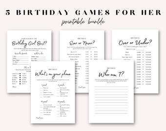 Virtual Birthday Party Games | Etsy