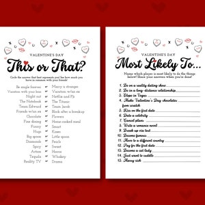 Valentine's Day Printable Party Games Galentines Day Digital Instant ...