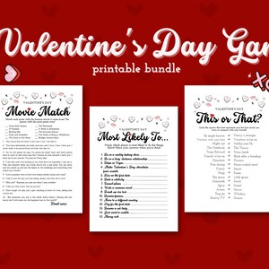 Valentine's Day Printable Party Games Galentines Day Digital Instant ...