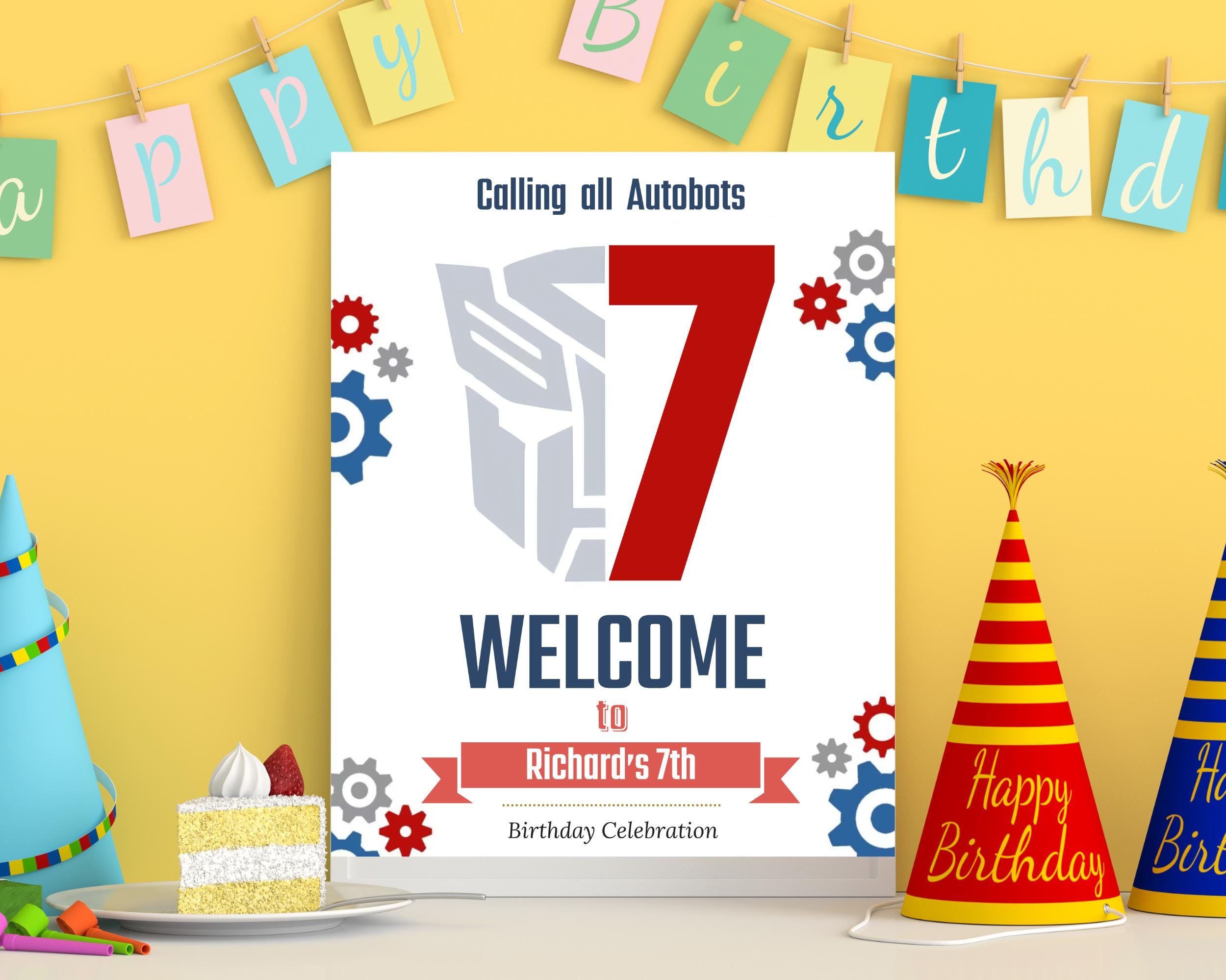 Autobot Inspired Door Mat Transformers Welcome Sign 7th Transformers ...